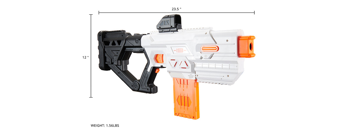 Cyber Walker Alpha Auto Electric Dart Blaster (White/Orange ...