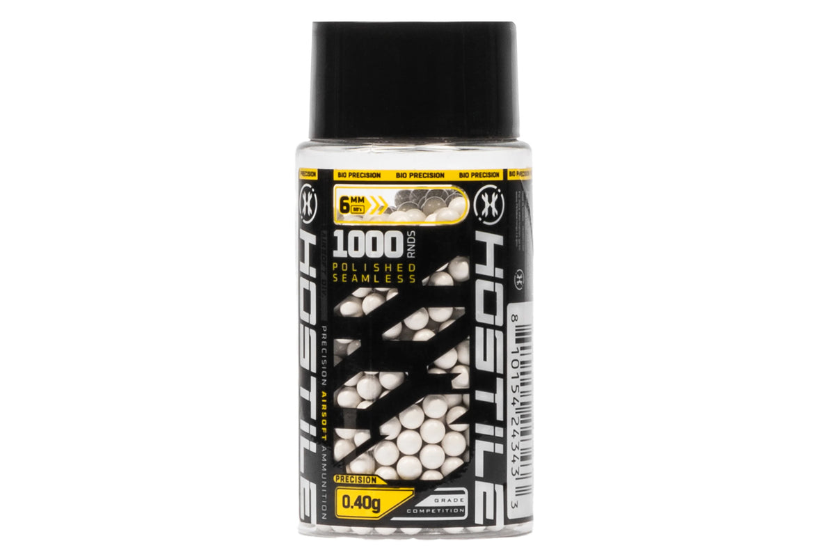 HK Army HOSTILE Biodegradable Precision 1000 Count .40G BB's - (White ...