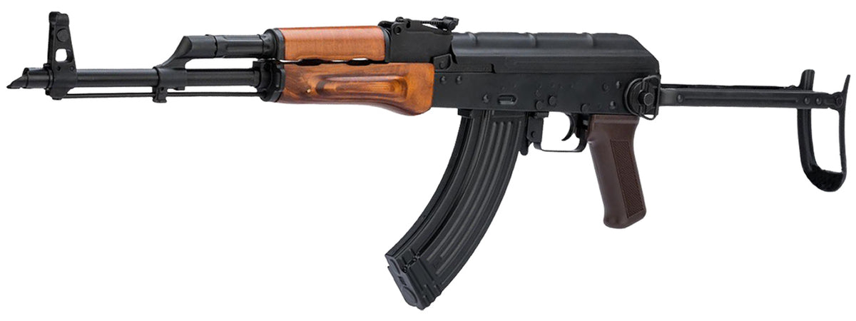 LCT AKMS Steel AK Airsoft AEG Rifle w/ Under Folding Stock (Color: Bla ...