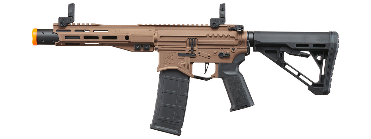 ZION Arms R15 MK2 8" Rail w/ Nebula II ETU Airsoft Rifle (Bronze ...
