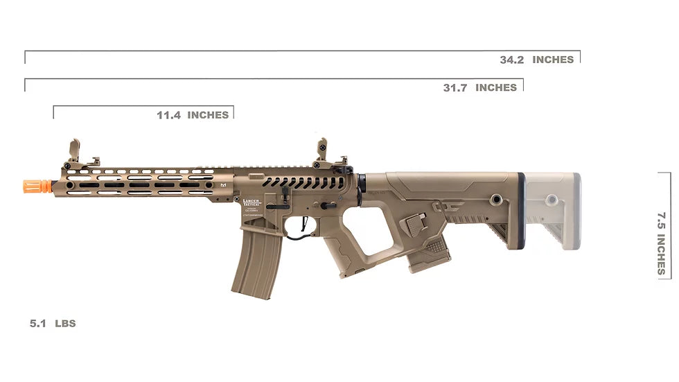 Lancer Tactical Airsoft Gun 330 - 350 FPS Enforcer Blackbird Skeleton ...