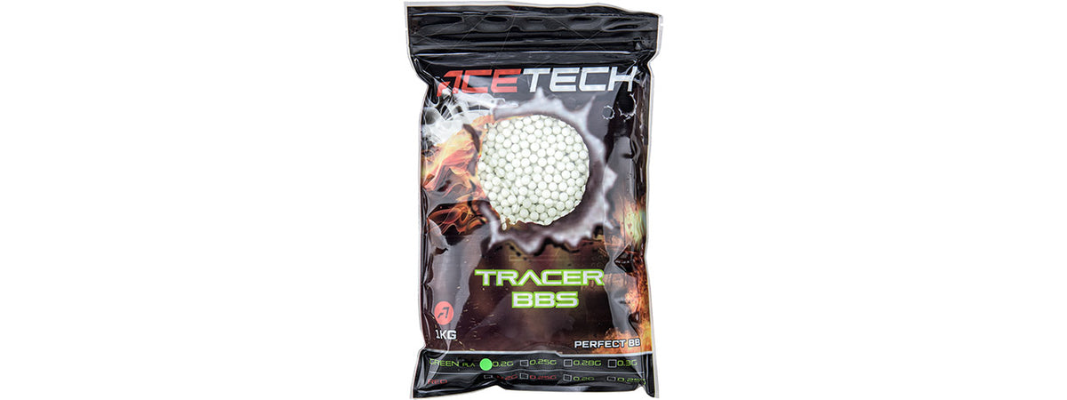 AceTech 1kg Bag of 0.20g Tracer BBs Glow in the dark green – Wholesale ...