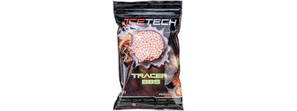 AceTech 1kg Bag of 0.20g Tracer BBs Glow in the dark red – Wholesale ...