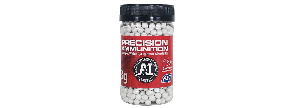 Asg Precision Ammo Heavy 0.43 Gram 6Mm Airsoft Bbs - White – Wholesale ...