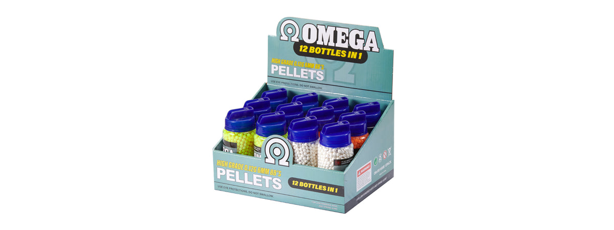 Omega 1800 Round 0.12g BB Bottle – Wholesale AirsoftGuns